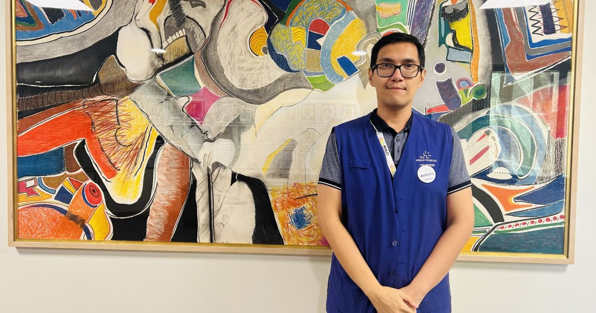 Volunteer Anthony finds purpose and connection | The Wesley Hospital